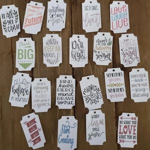 Office | Gift Tags Inspirational Motivation Quotes Tag | Poshmark